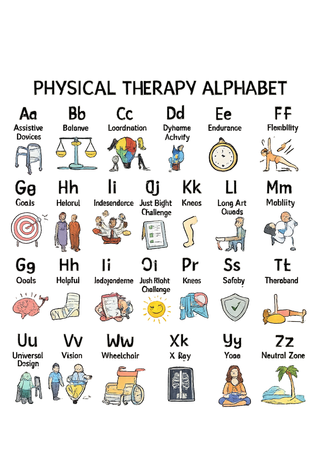 Physical Therapy Alphabet – WickNWear